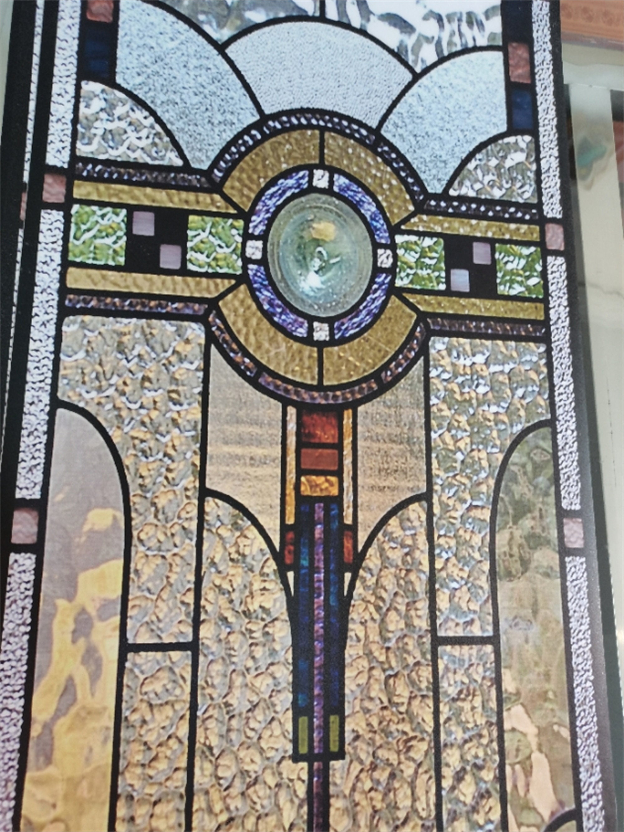 Custom Size Stained Glass Window Film Frosted Privacy Static - Etsy