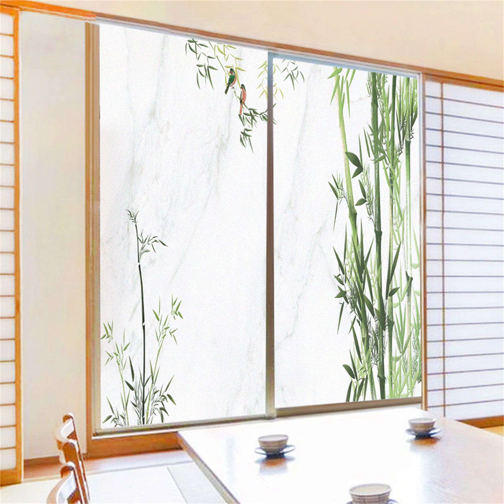 Customized Size Privacy Glass Window Film Bamboo Pattern - Etsy