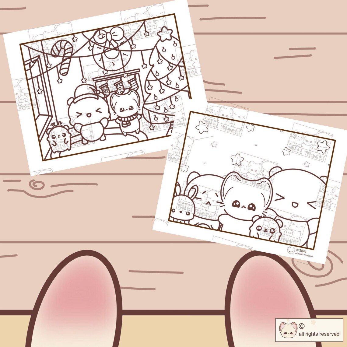 Kawaii Coloring Pages Bundle| Cute Printable Digital Download for Kids ...