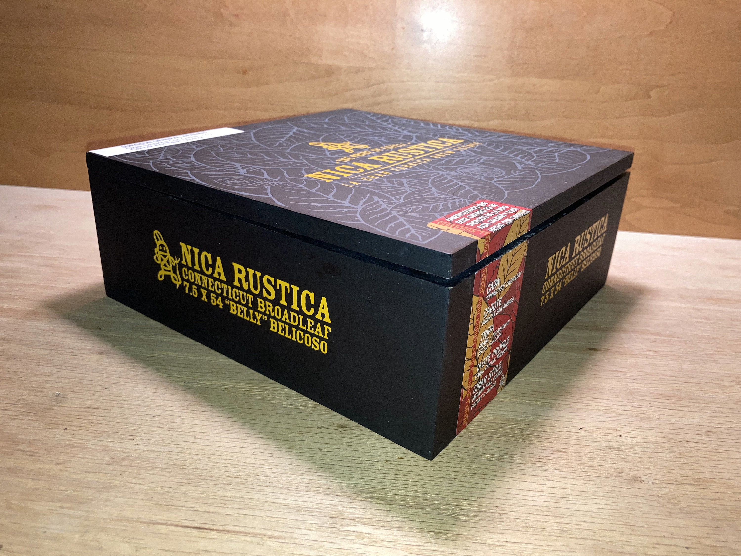 Nica Rustica Belicoso 8x8x3 SOLID WOOD Cigar Stash Box BLACK - Etsy
