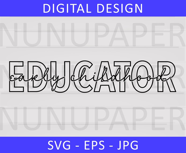 SVG Files, Educator Early Childhood, SVG Files for Shirts - Etsy