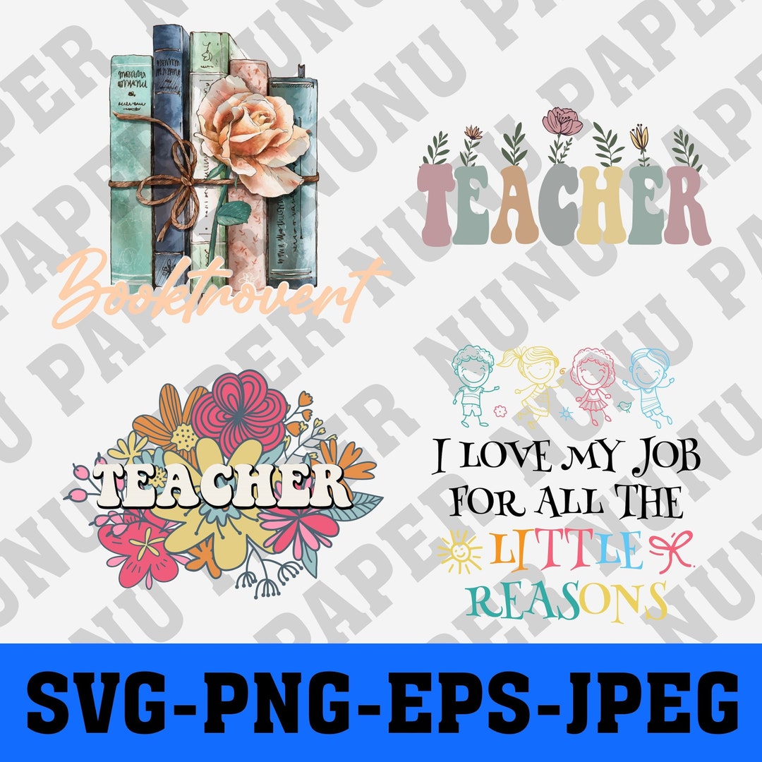 Teacher Sublimation Bundle, Teacher Bundle File, Teaching Shirt SVG ...