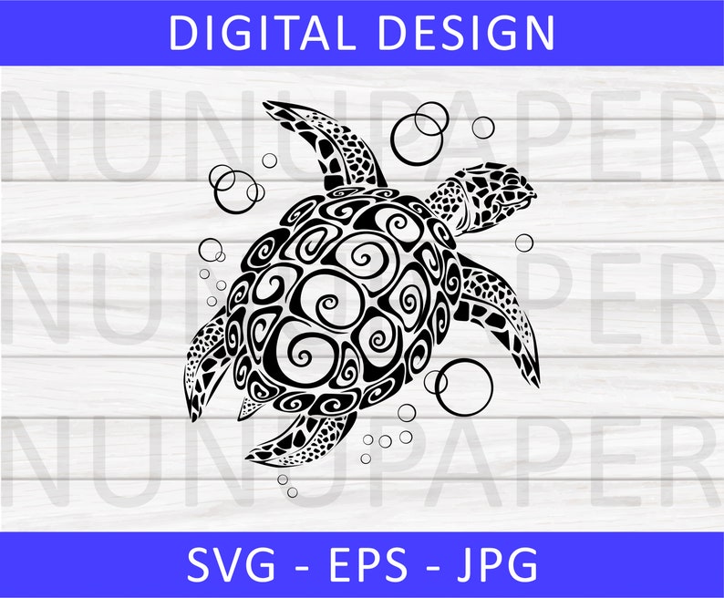 Linda tortuga SVG tortuga PNG silueta de tortuga archivo - Etsy México