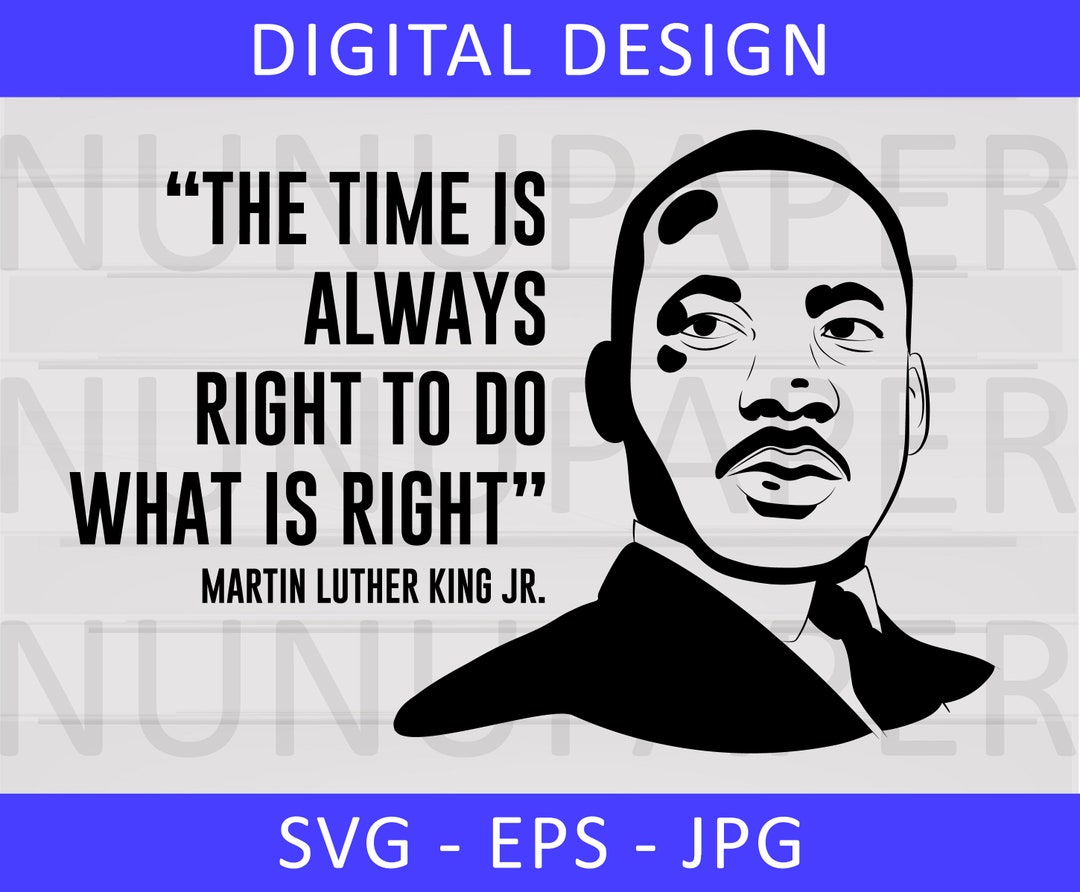 MLK, Martin Luther King Svg, AI, EPS - Etsy
