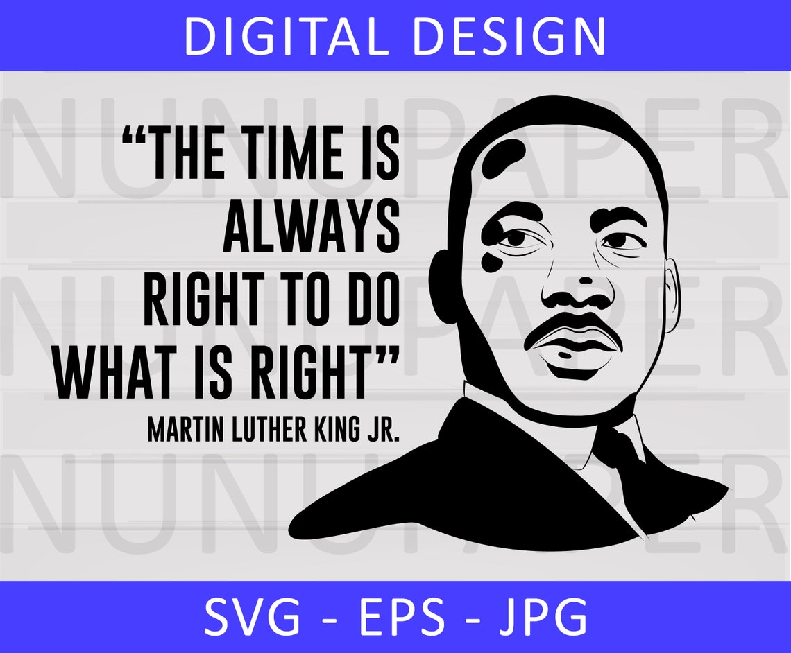 MLK, Martin Luther King Svg, AI, EPS - Etsy