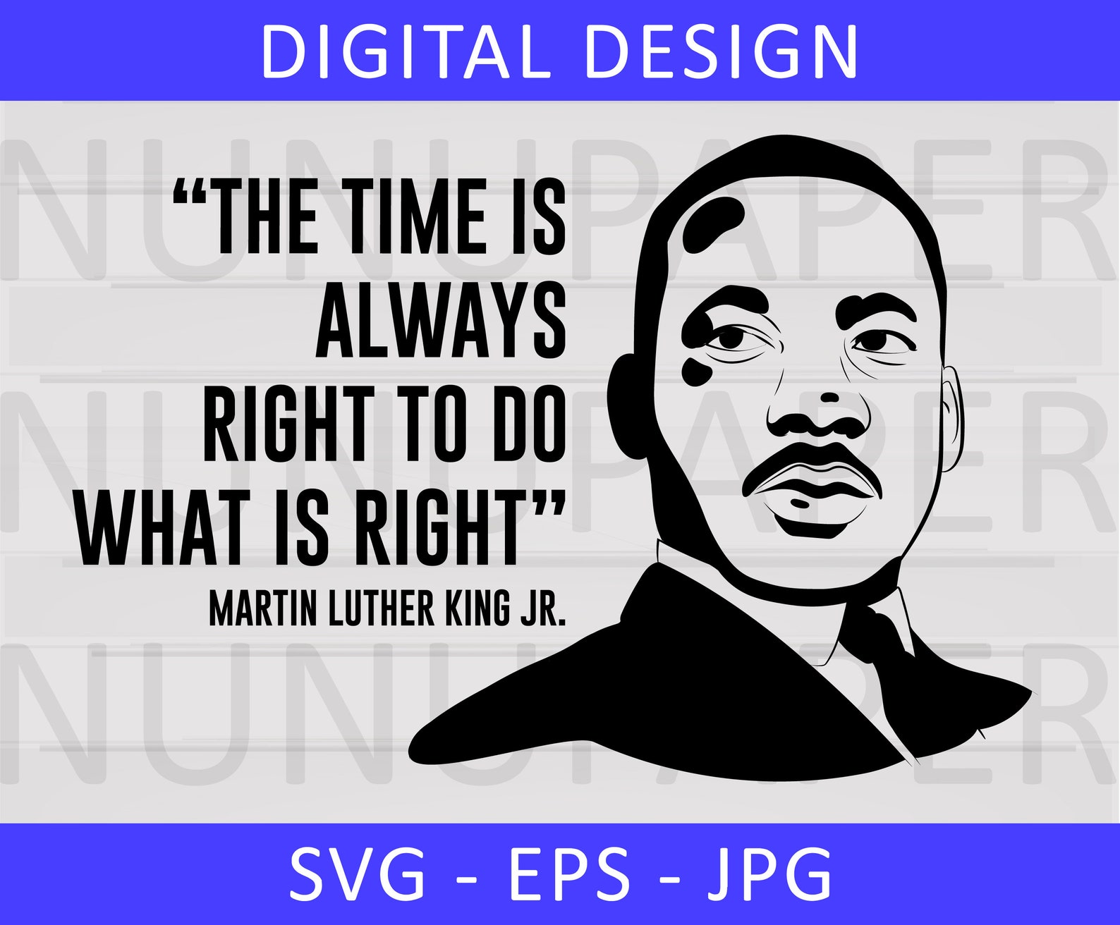 MLK, Martin Luther King Svg, AI, EPS - Etsy
