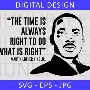 MLK, Martin Luther King Svg, AI, EPS - Etsy