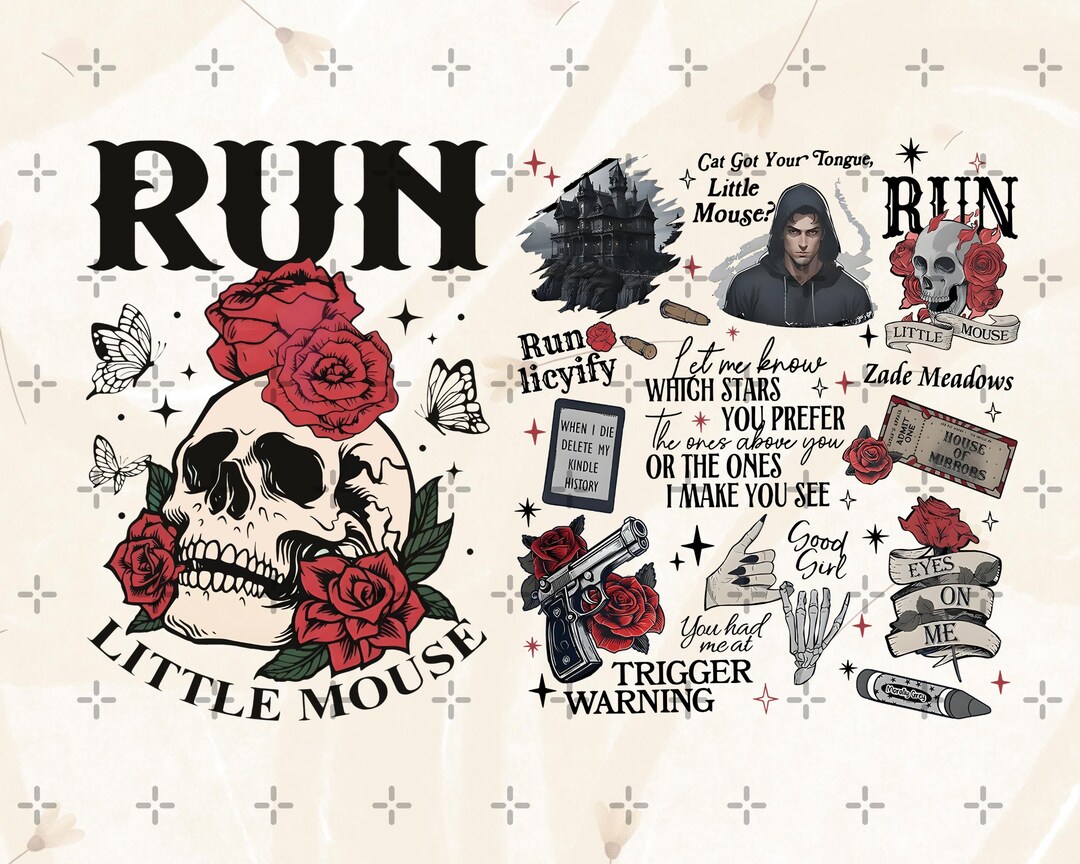 Run Little Mouse PNG, Haunting Adeline Png, Dark Romance Fan Merch ...