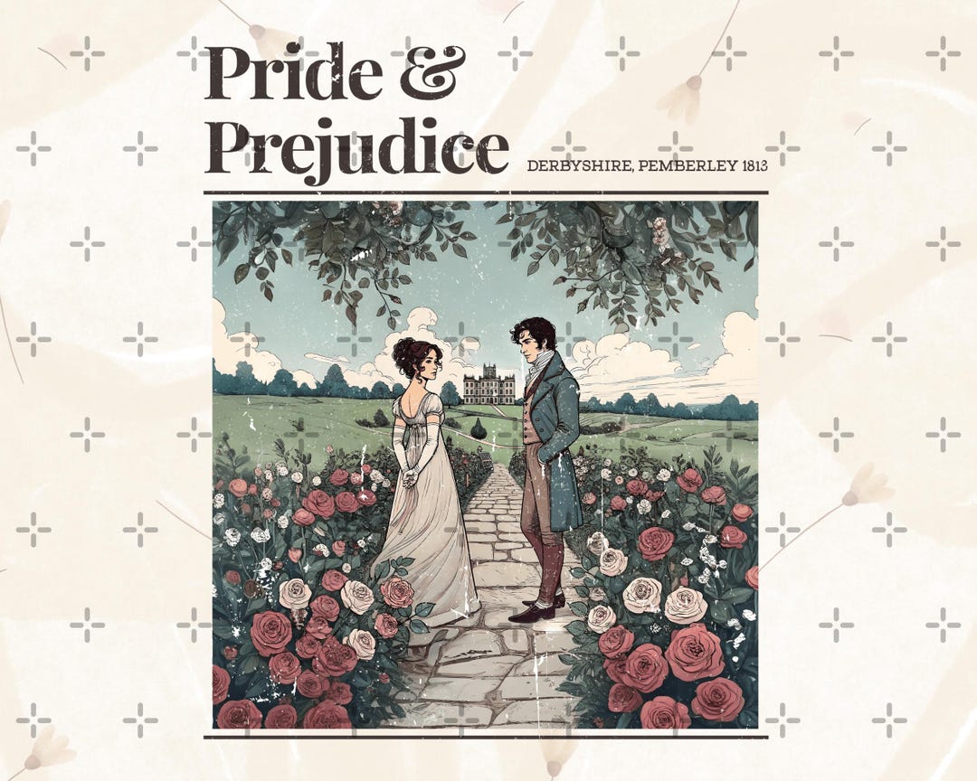 Pride and Prejudice PNG, Mr Darcy and Elizabeth Bennet Png, Jane Austen ...