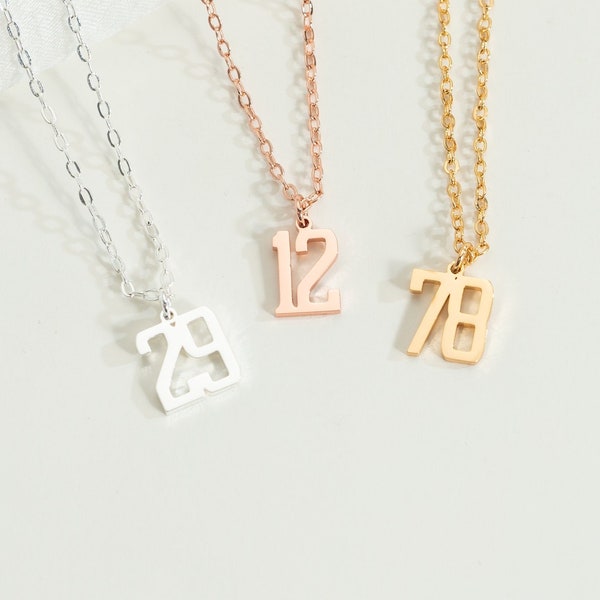 Number Necklace - Etsy