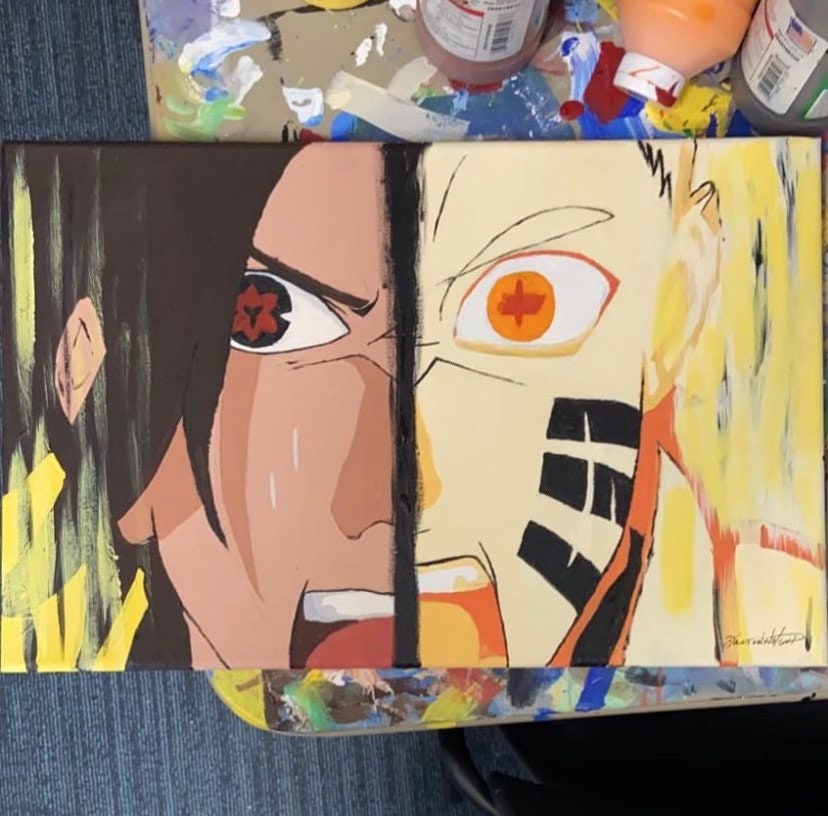 Custom Anime/cartoon Paintings - Etsy