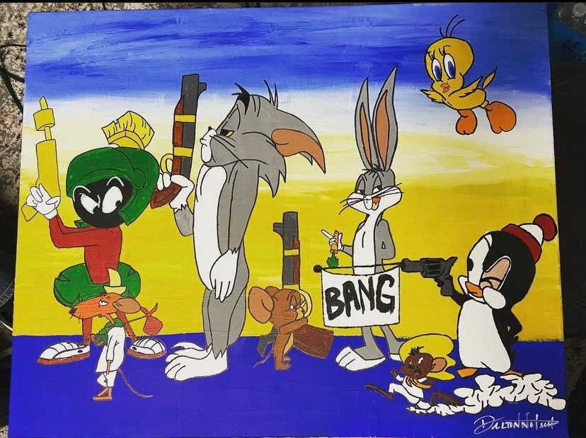 Custom Anime/cartoon Paintings - Etsy