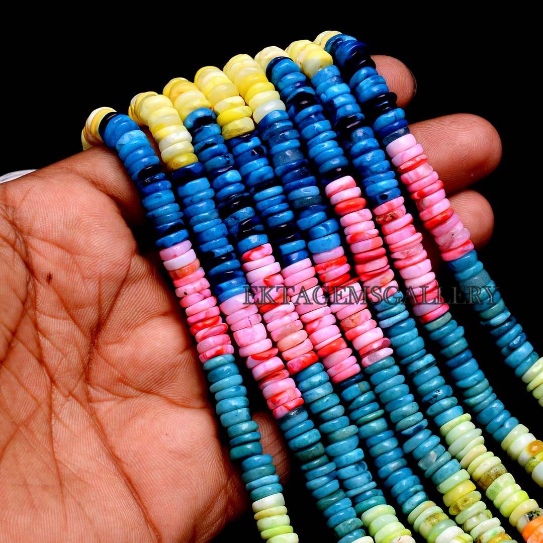 Beautiful Multi Opal Smooth Heishi Tyre Shape Beads Size 7MM - Etsy