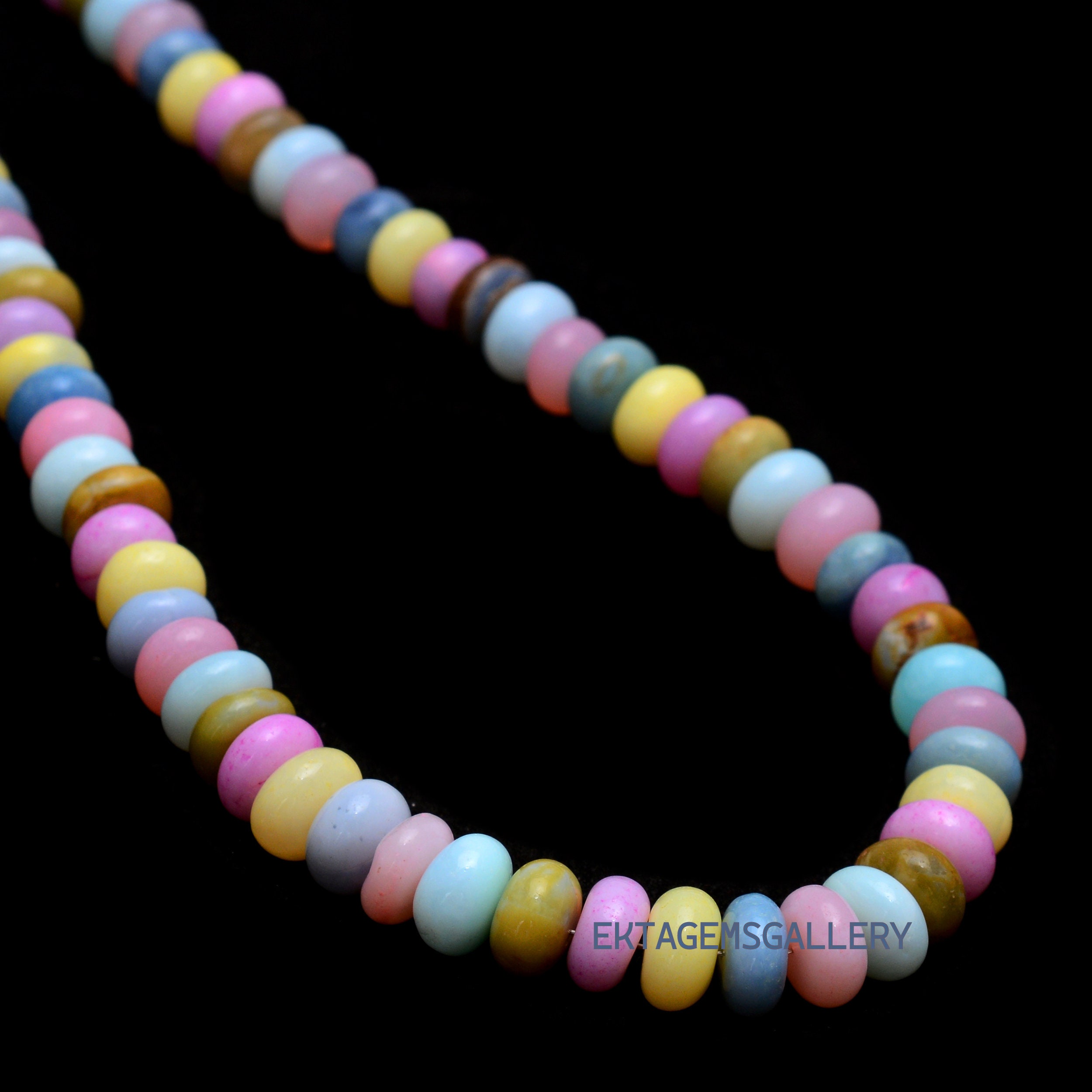 Buy Candy Opal Gemstone Smooth Rondelle Beads,16 8.5-9MM Smooth ...