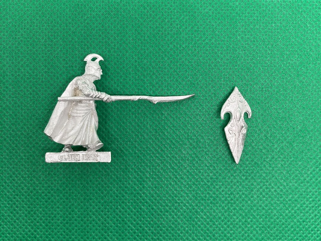 Lord of the Rings LOTR MESBG High Elf Warriors Spearmen Pose 2 Metal ...