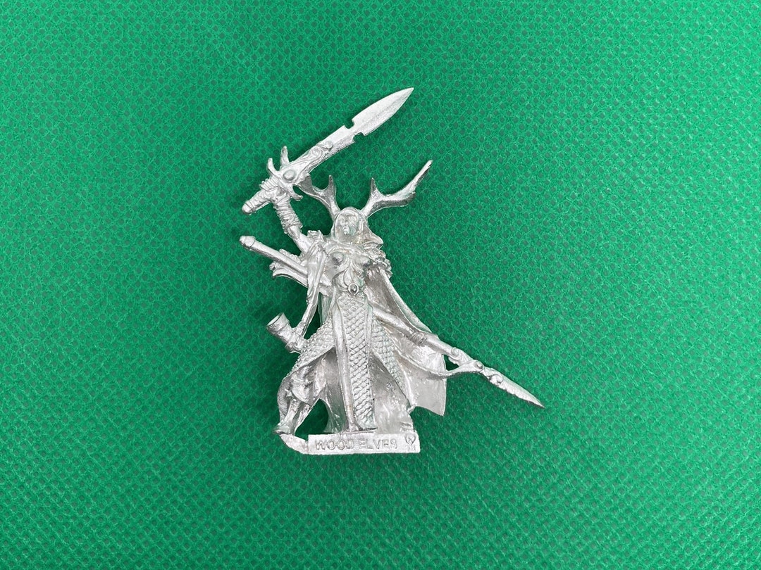 Fantasy Wood Elves Elf Highborn With Sword and Spear Metal - Etsy