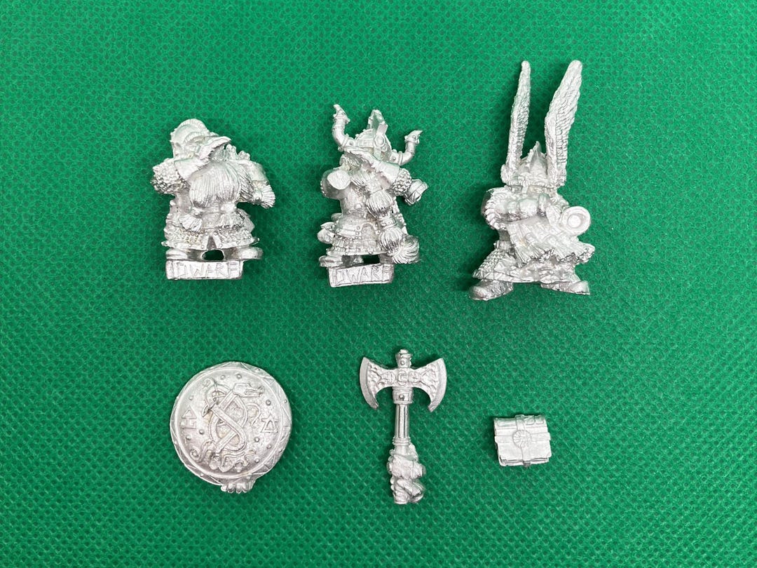 Fantasy Dwarfs Dwarf King Alrik and Shieldbearers Metal - Etsy