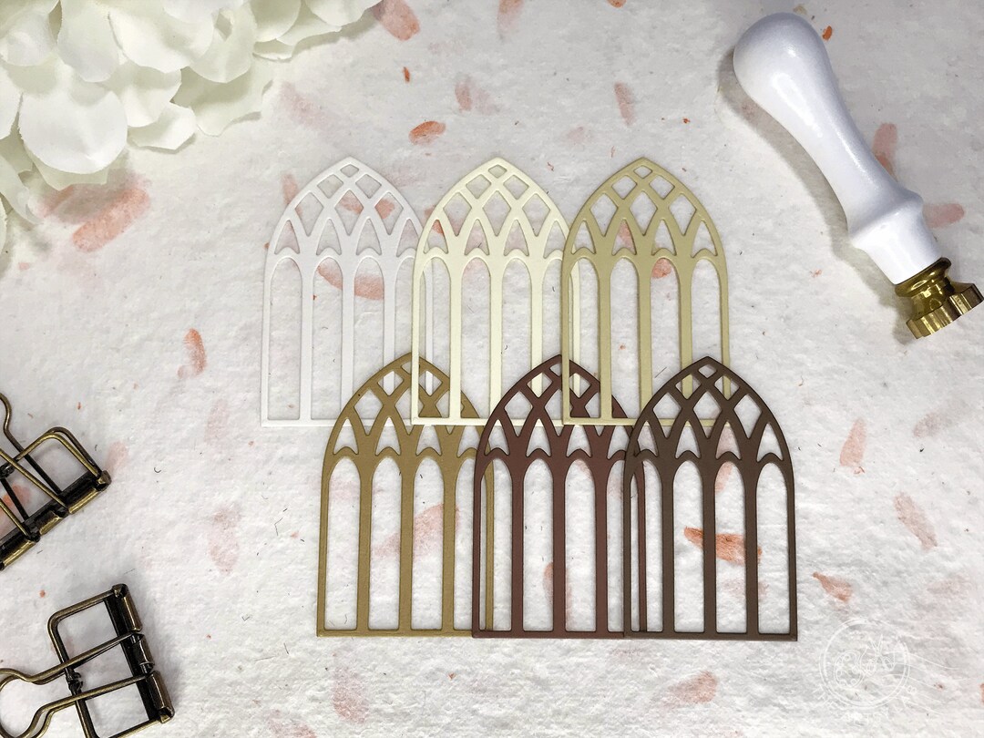 Cathedral Window Die Cut Set, Paper Cardstock Die Cuts, Journaling ...