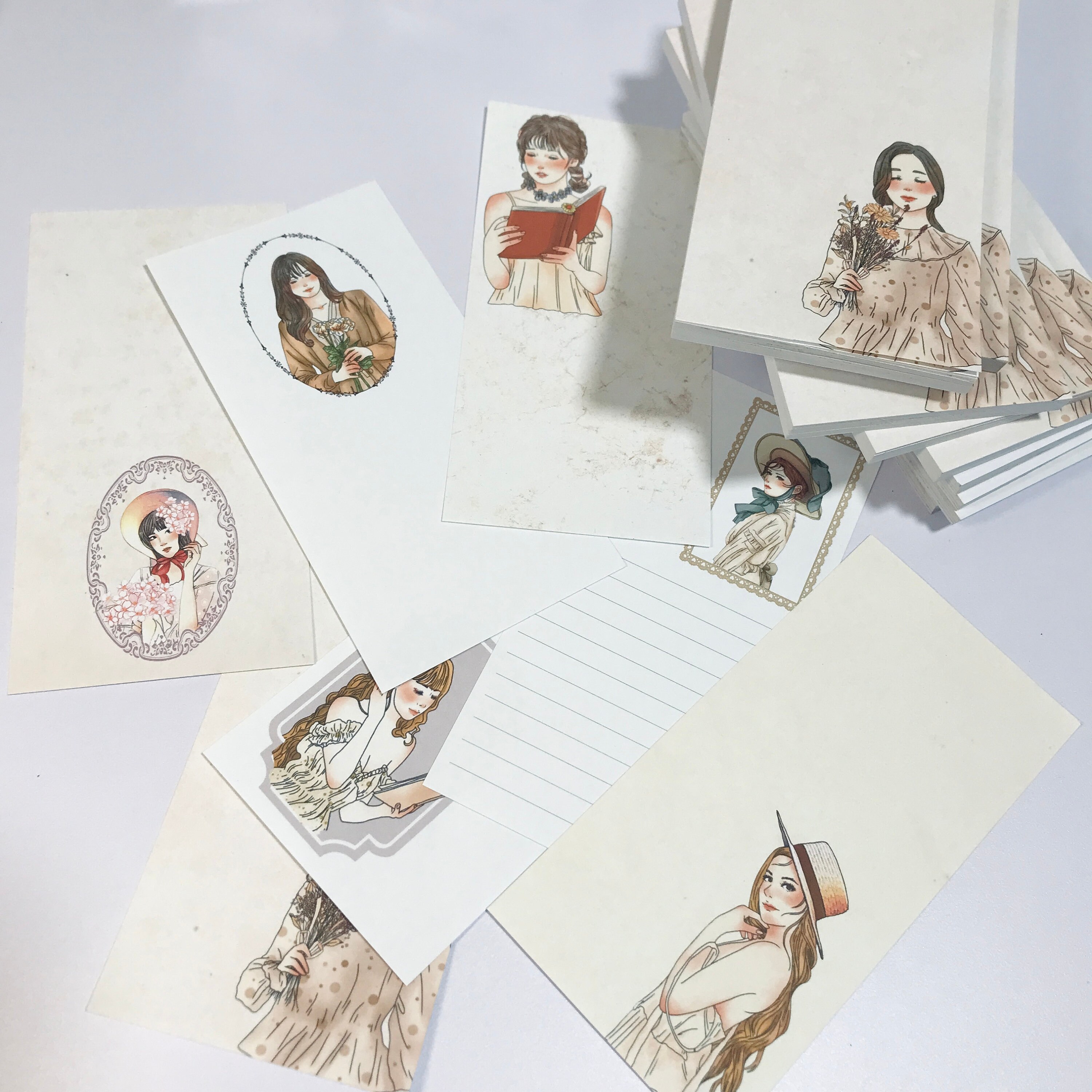 Sweetheart Notepad Girl Memo Pad Aesthetic Minimalist - Etsy