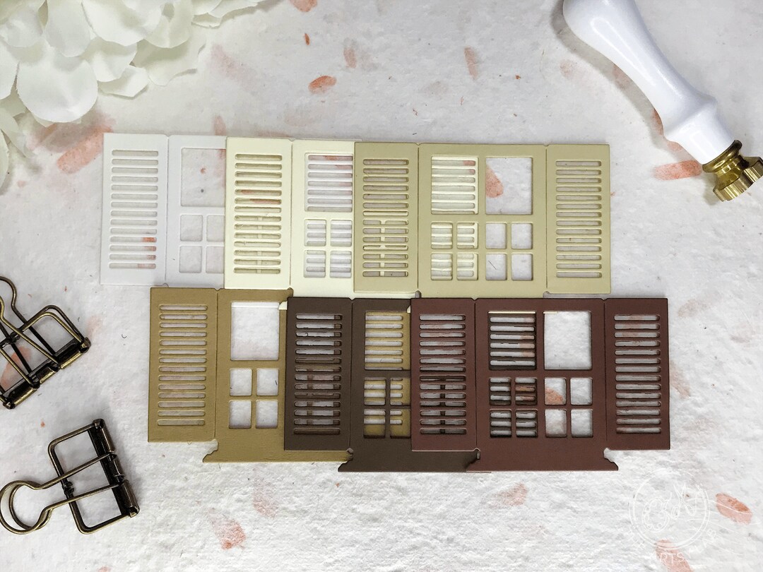 Traditional Windows Die Cut Set, Paper Cardstock Die Cuts, Journaling ...