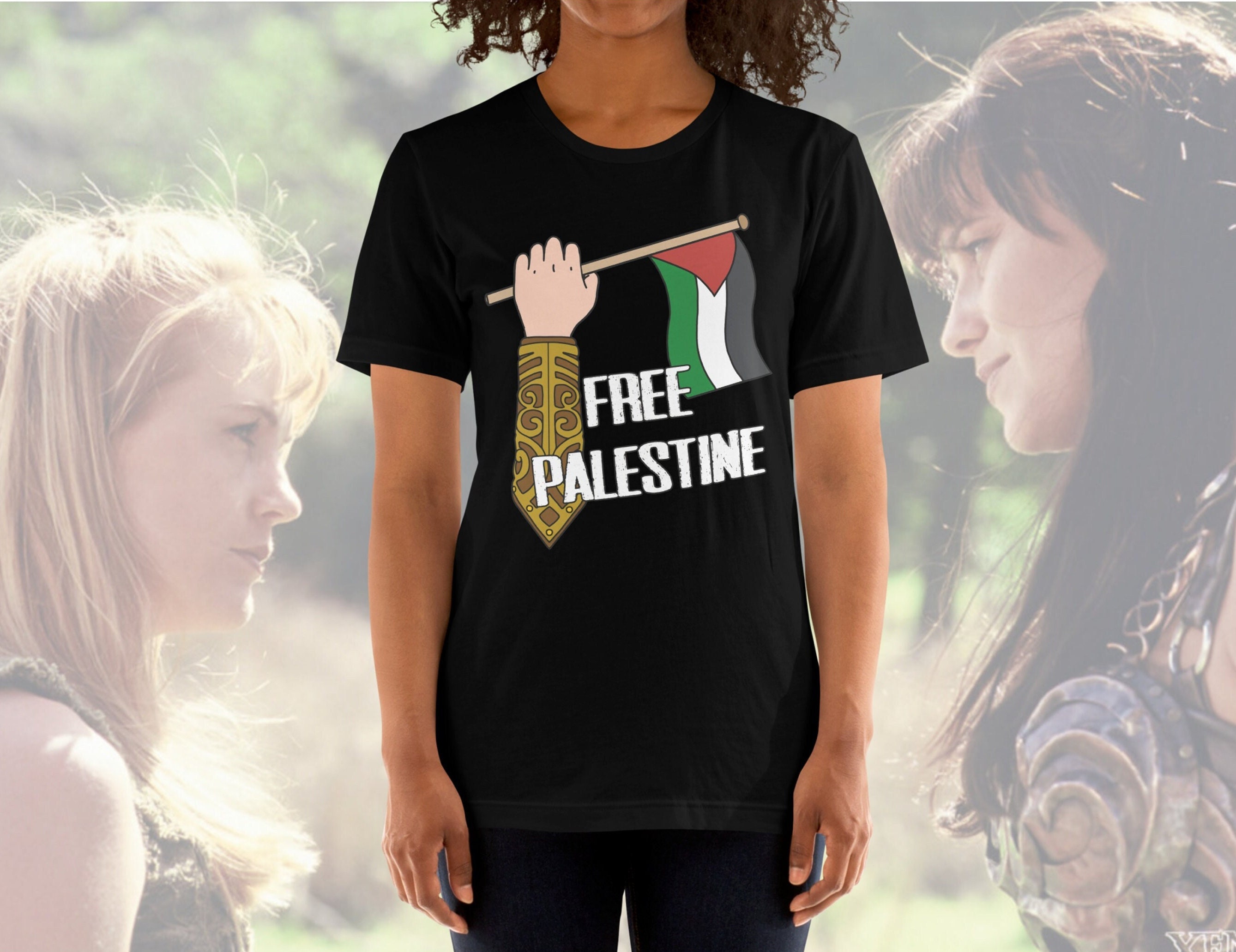 Warrior Princess Free Palestine Charity Unisex T-shirt - Etsy