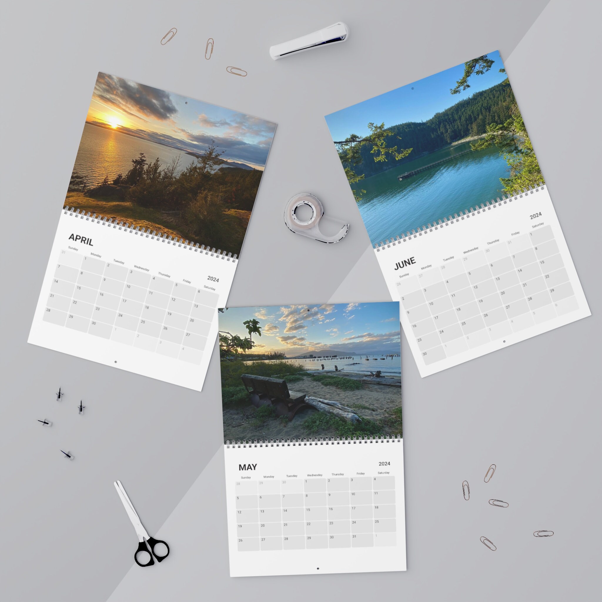 Sights Around Fidalgo Wall Calendar 2024 - Etsy