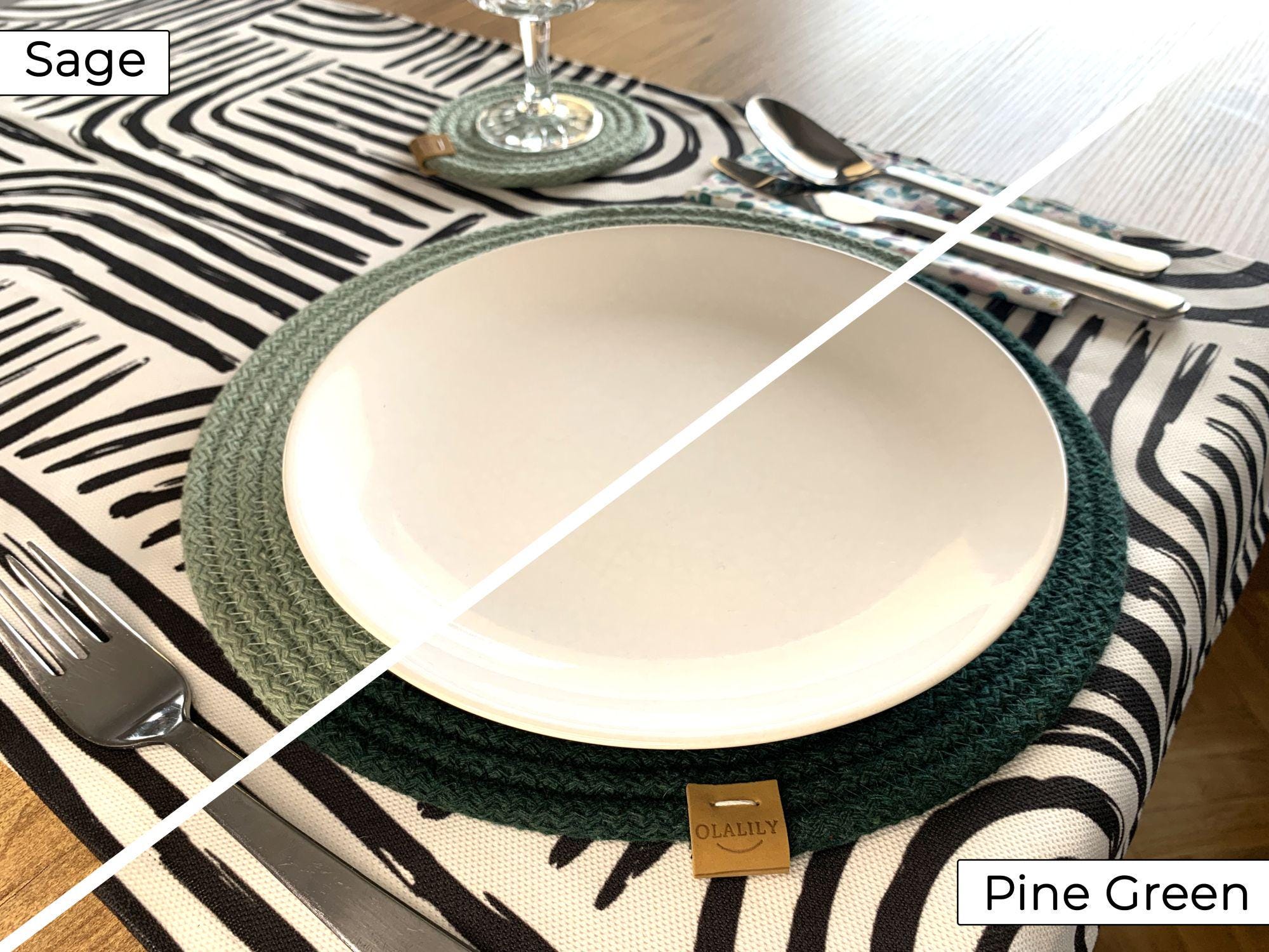 Custom Size Round Placemats, Custom Color Dining Table Mats, Different ...
