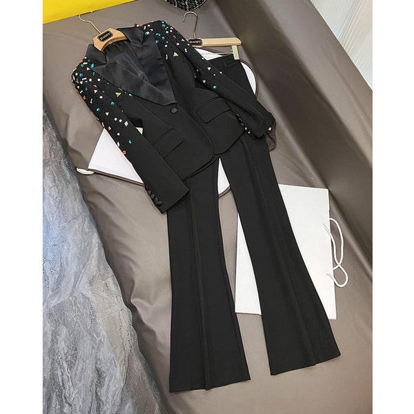 Sequin Pant Suit - Etsy