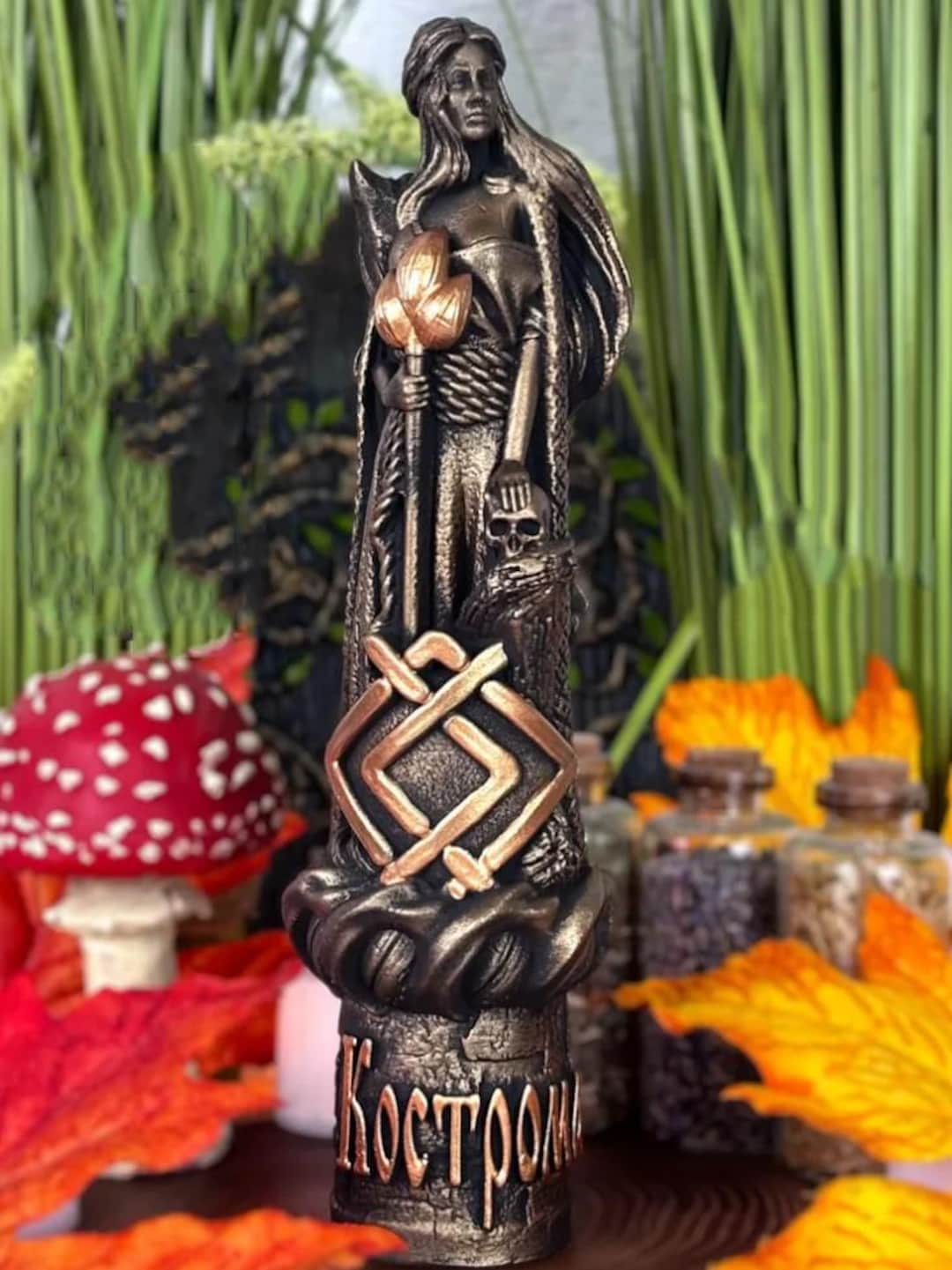Slavic Goddess Statue Kostroma – Pagan Altar Figurine, Slavic Fertility ...