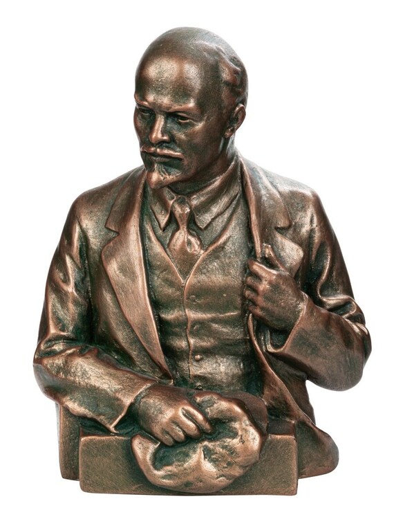 Lenin Vladimir Ilyich with Cap Statue Figurine Artificial - Etsy