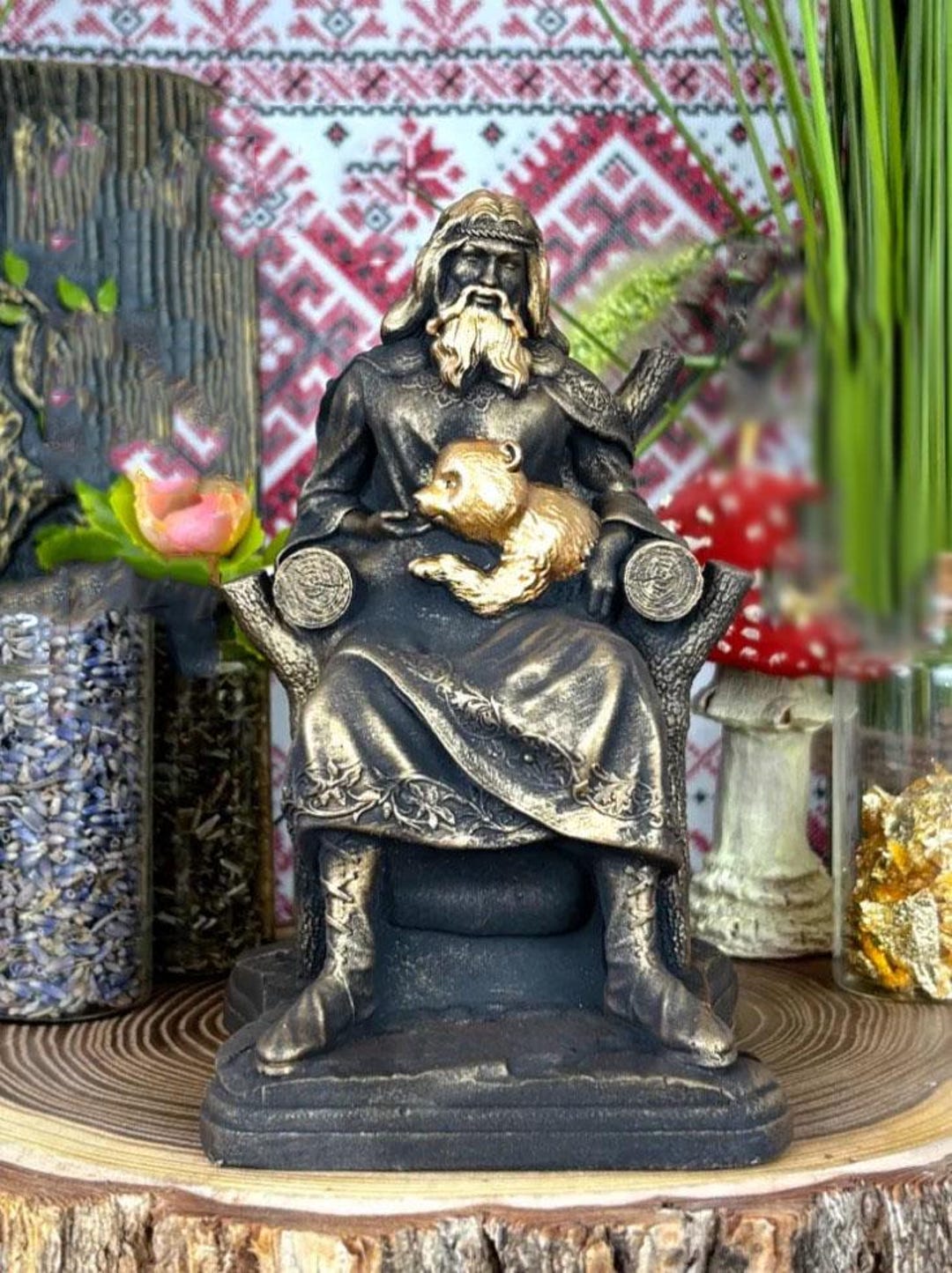 Slavic God Veles Statue – Ancient Slavic Mythology Figurine, God of ...