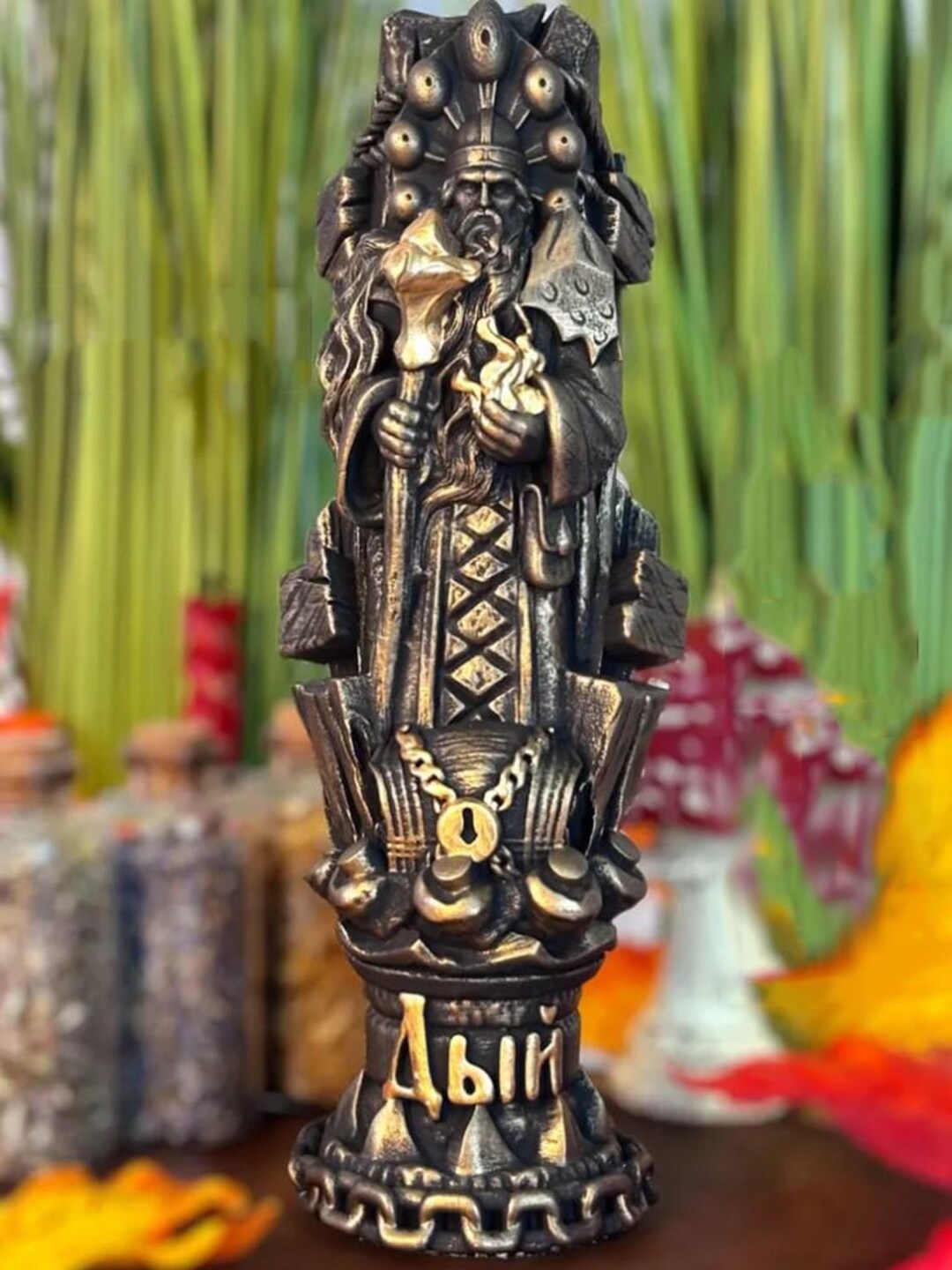 Dyy Slavic God Statue – Diw / Diy Idol, Slavic Pagan Decor, Ancient ...