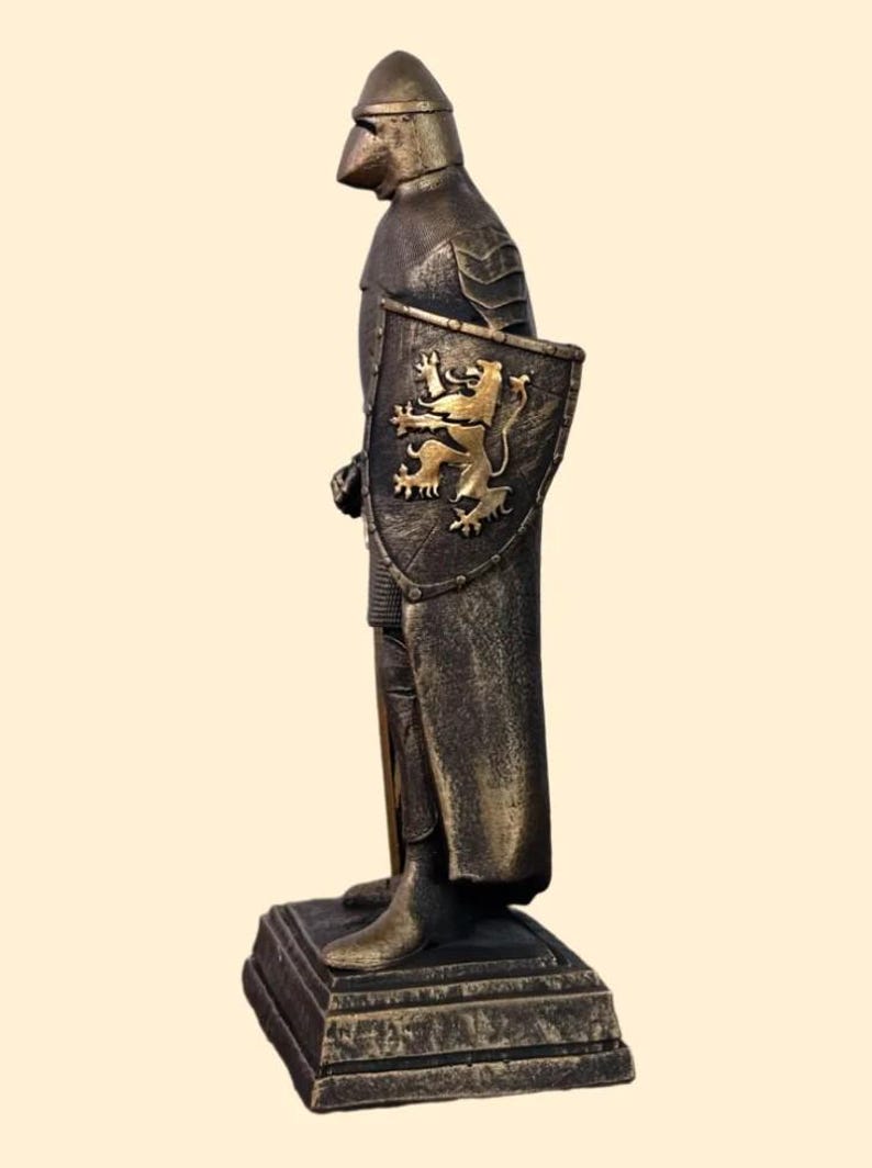 Medieval Knight Statue – Chivalry Knight Figurine, Armor Warrior Decor ...