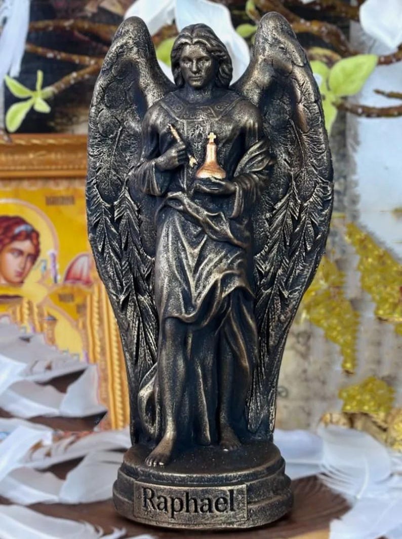 Archangel Raphael Statue – Angel of Healing & Protection, Healing Angel ...
