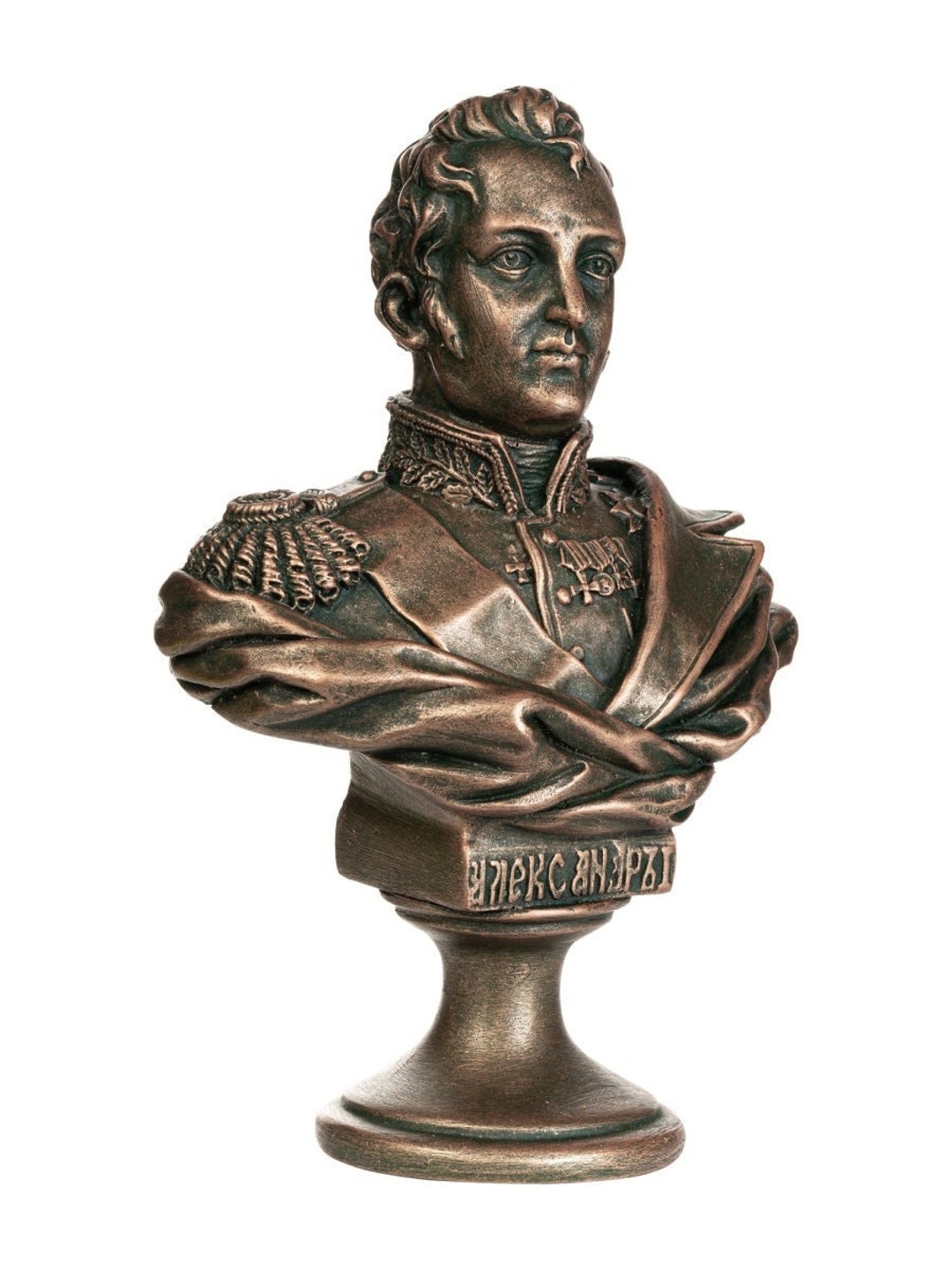 Buste Alexandre Ier Statue Figurine, pierre artificielle, sculpture ...