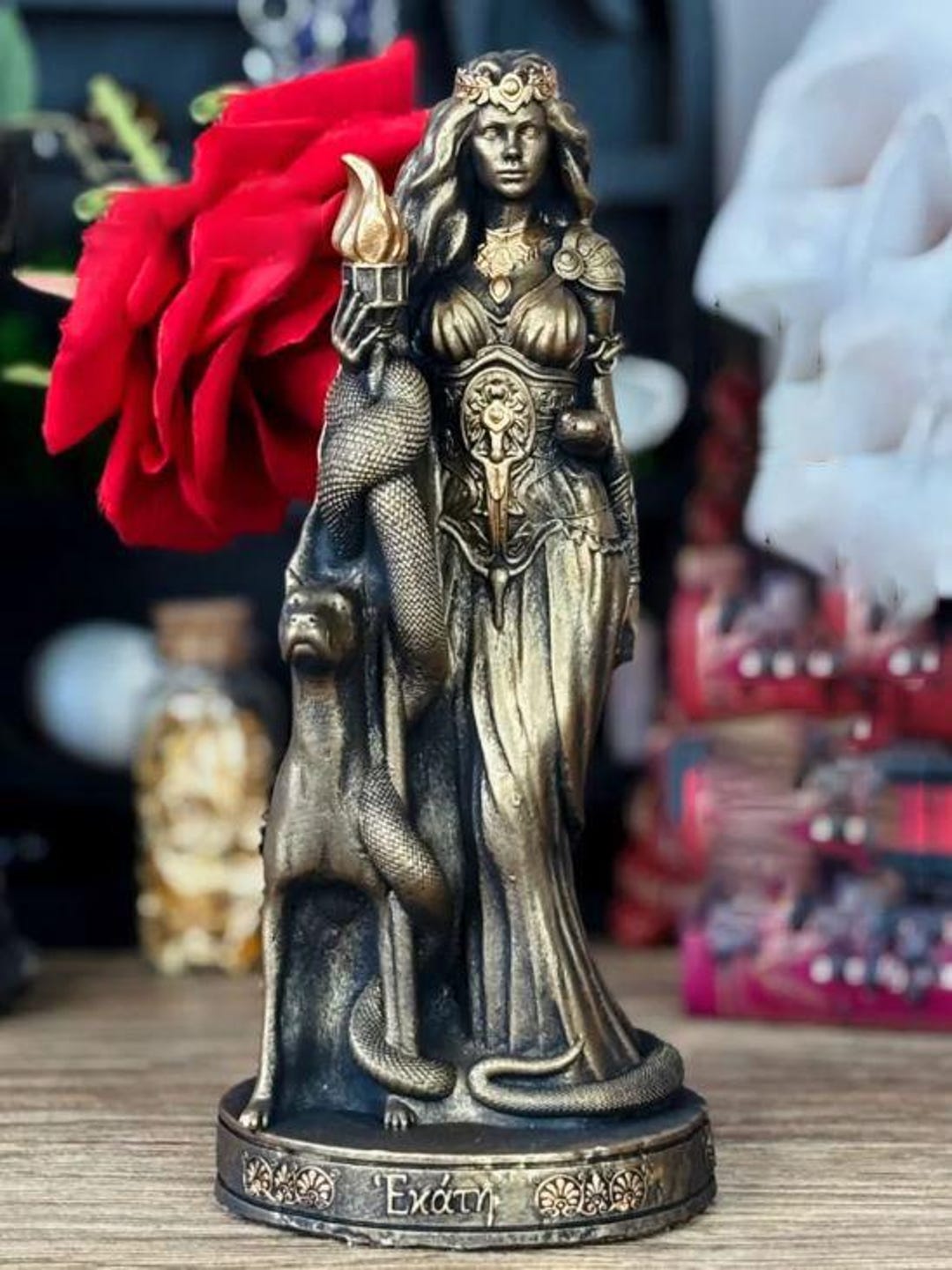 Hecate Greek Goddess Statue – Goddess of Magic & Crossroads, Witchcraft ...