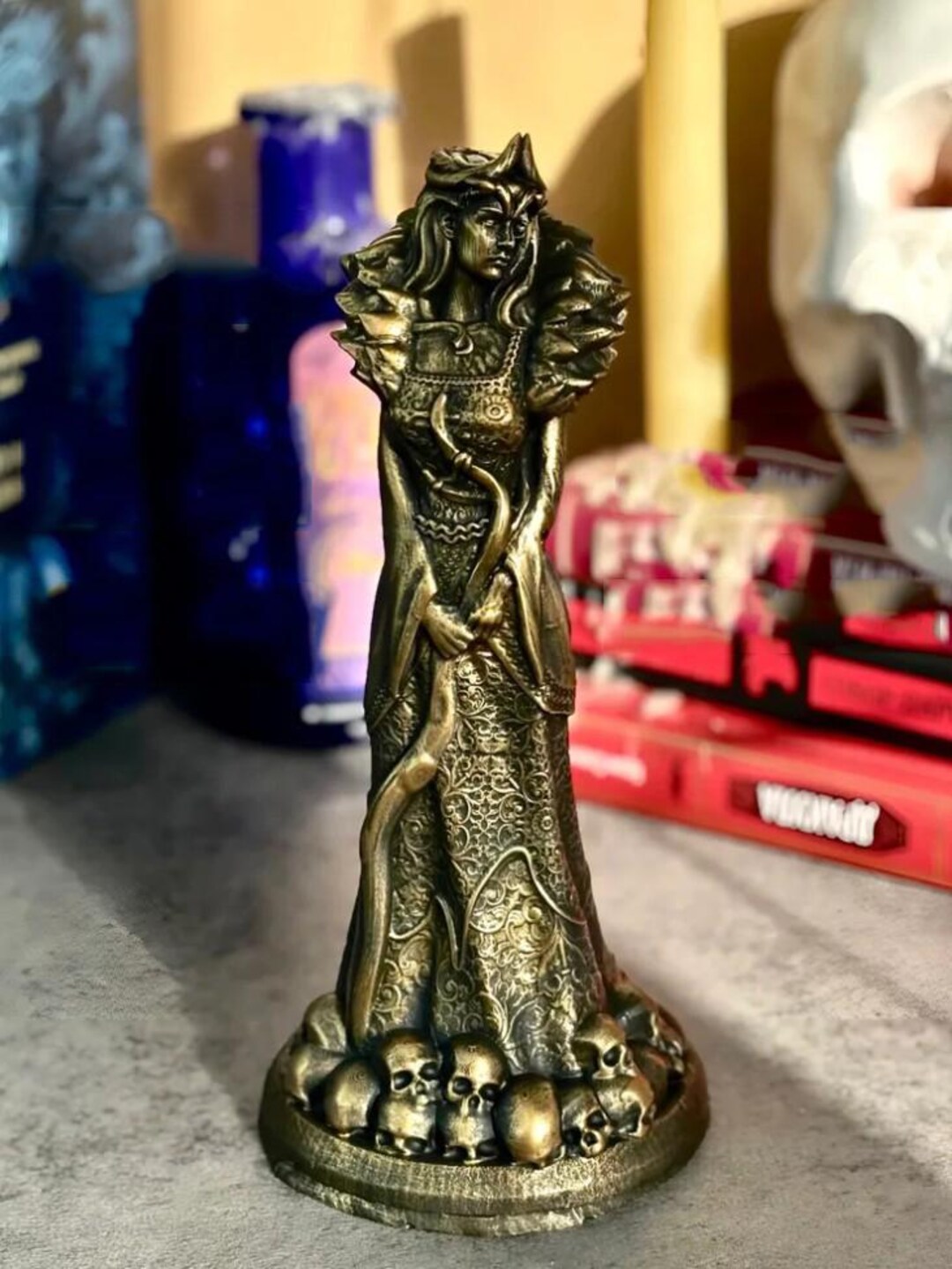 Hel Norse Goddess Statue – Goddess of Death & Underworld, Viking Altar ...