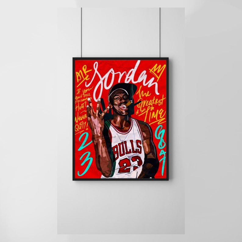 Michael Jordan Digital Art MJ 4th Ring Digital File JPEG - Etsy