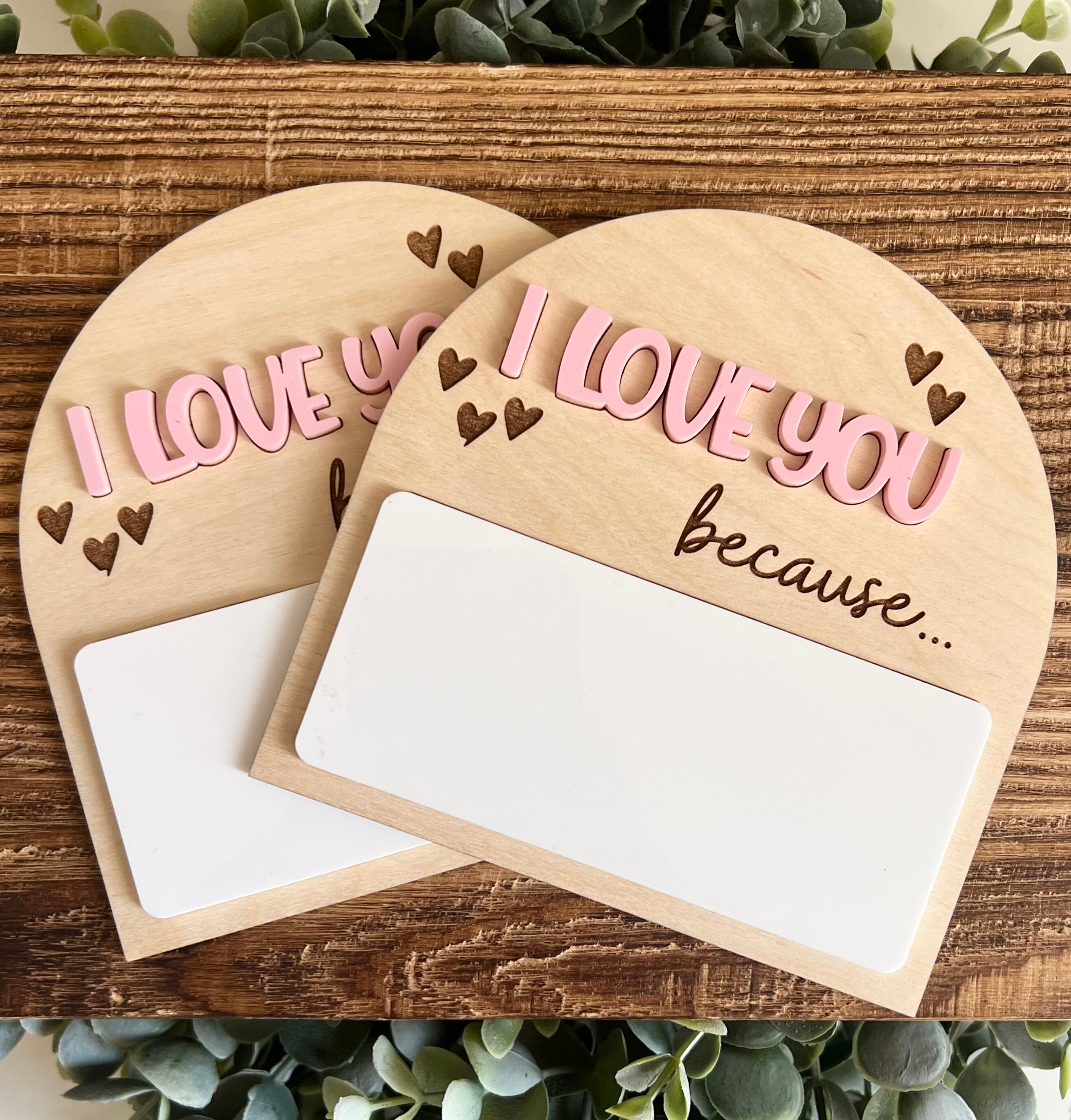 I Love You Because Sign, I Love You Because, Valentine’s Day, Valentine ...