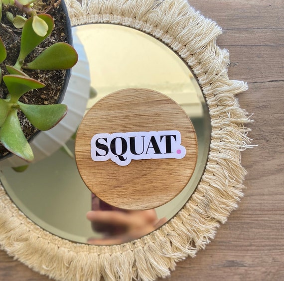 Squat Sticker Workout Pink Sticker Girly Sticker Girl - Etsy