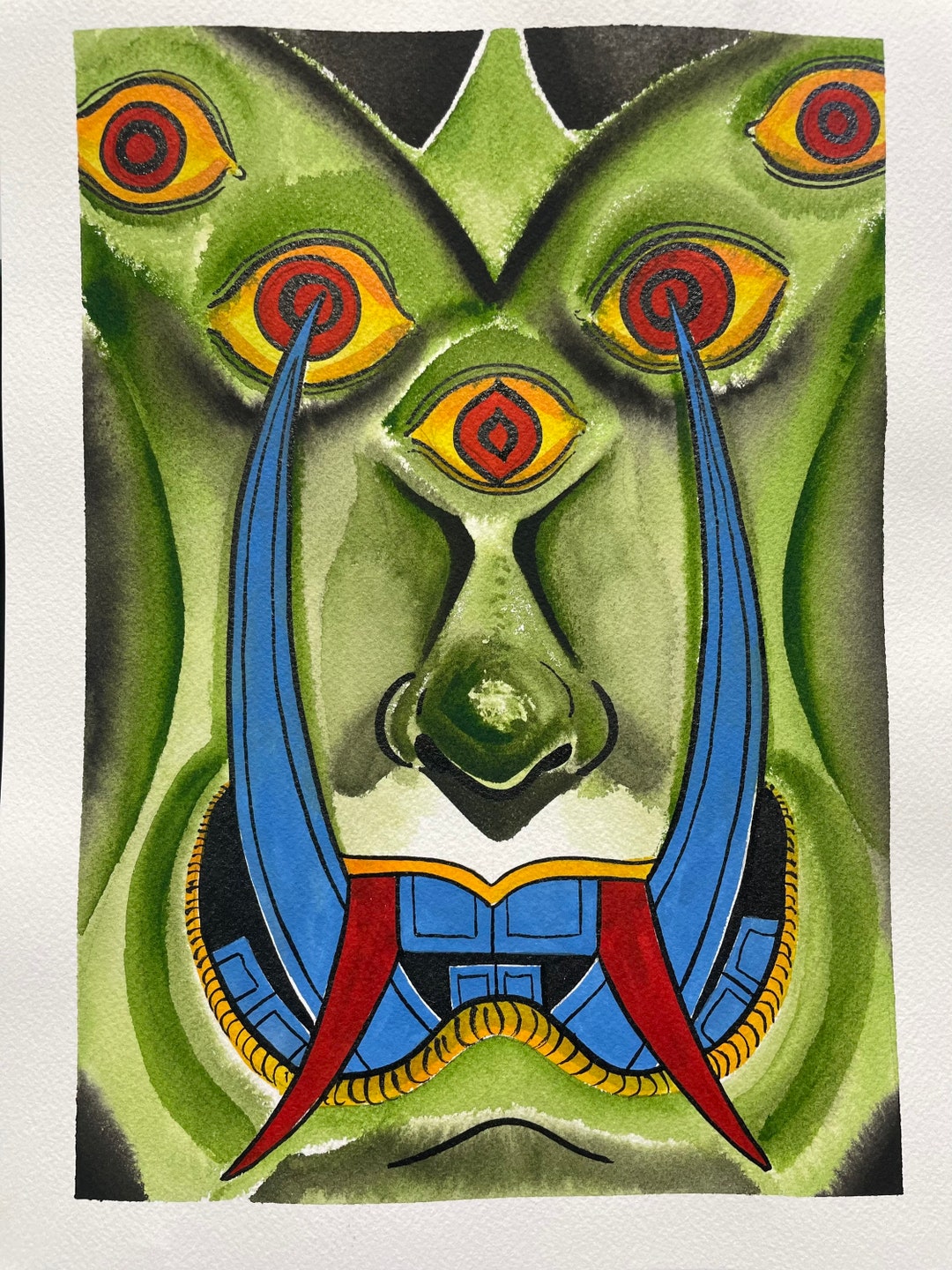 Ogre Oni Mask - Etsy