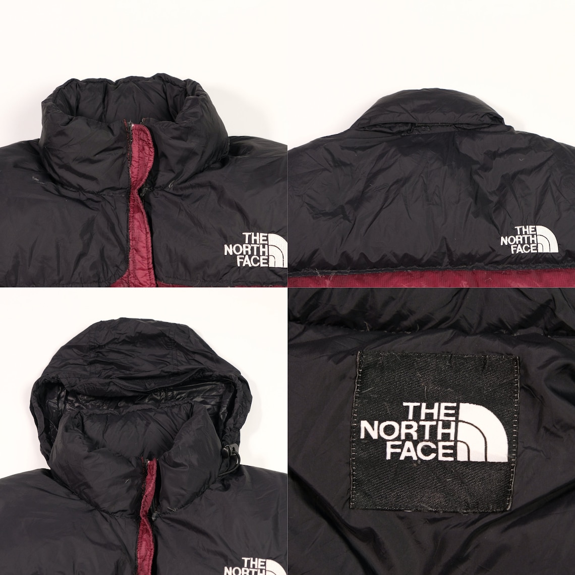 The North Face Nuptse 800 Vintage Burgundy Puffer Jacket Medium/large ...