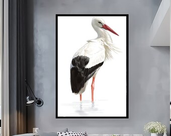 Stork Frame Poster - Etsy