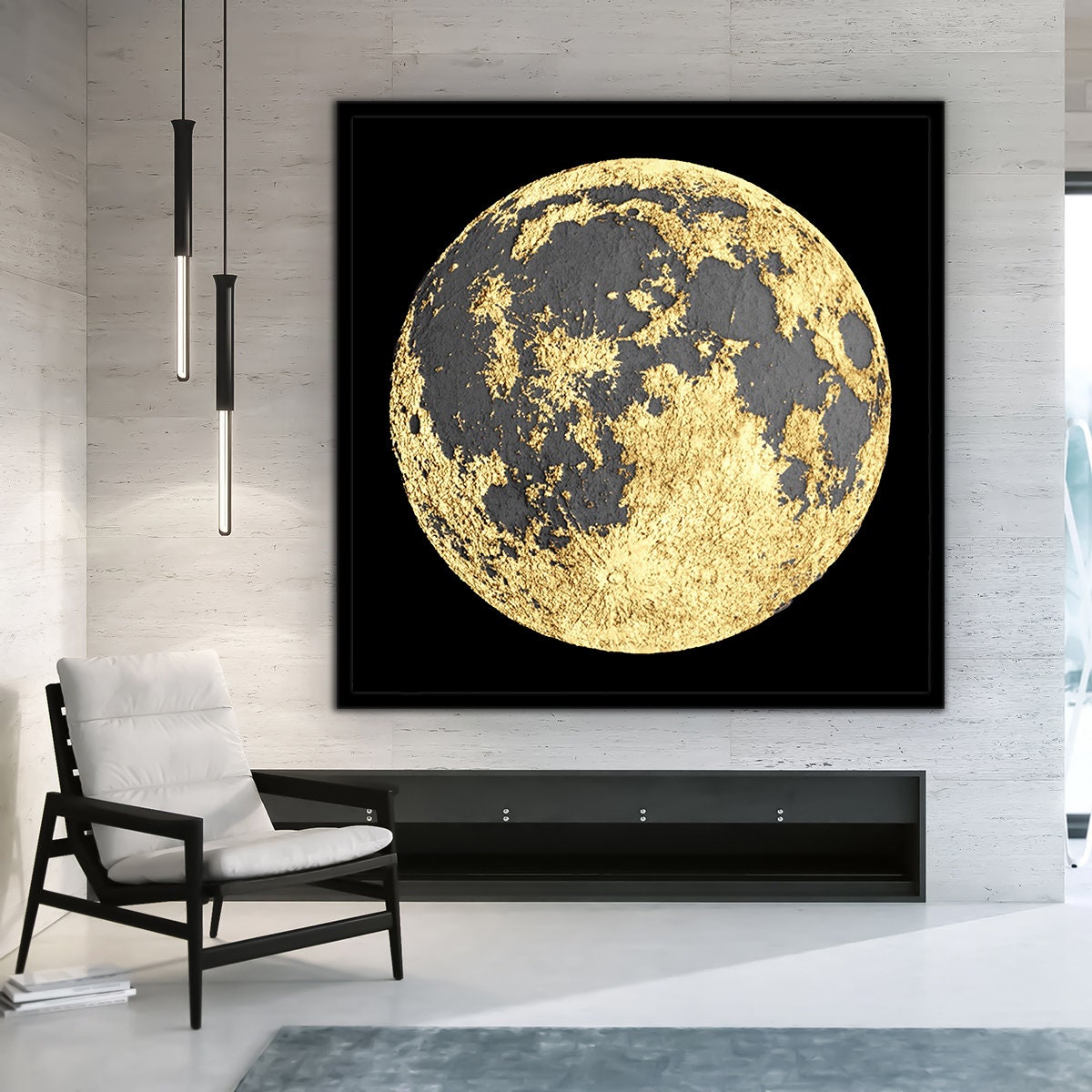 Abstract Moon Wallpaper