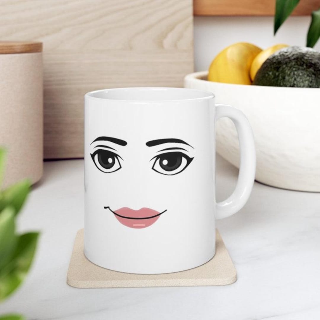 Roblox Woman Face Mug 11oz 15 Oz Double Sided Ceramic Mug - Etsy