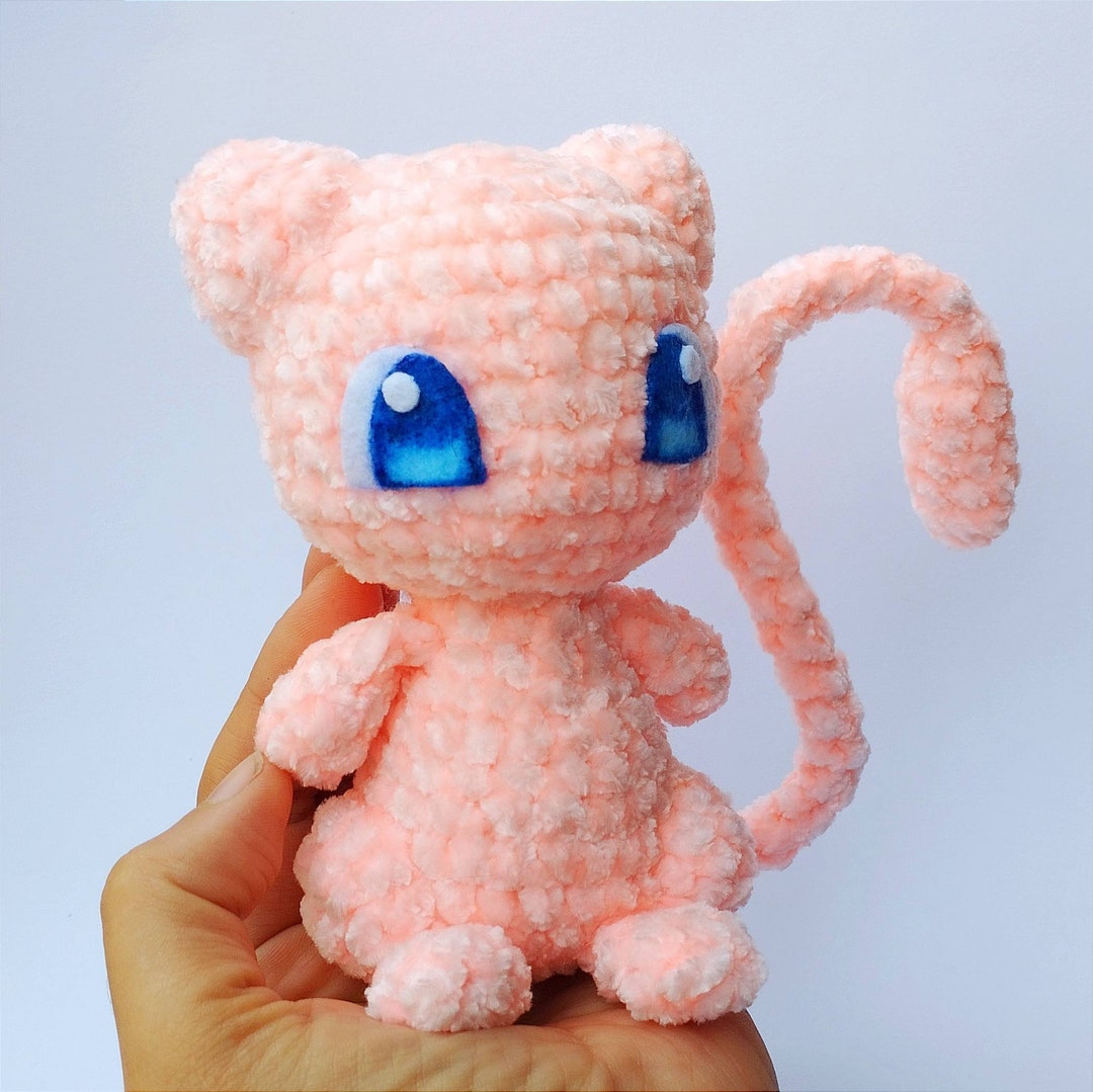 Little Pokemon Mew Crochet Doll Crochet Kawaii Mew Pikachu Cute Custom ...