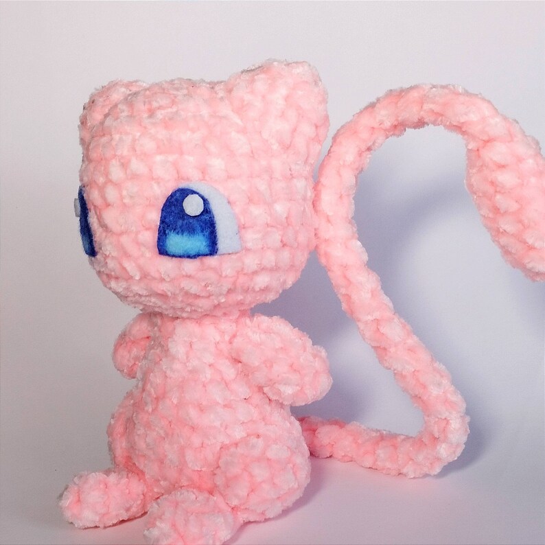 Little Pokemon Mew Crochet Doll Crochet Kawaii Mew Pikachu - Etsy