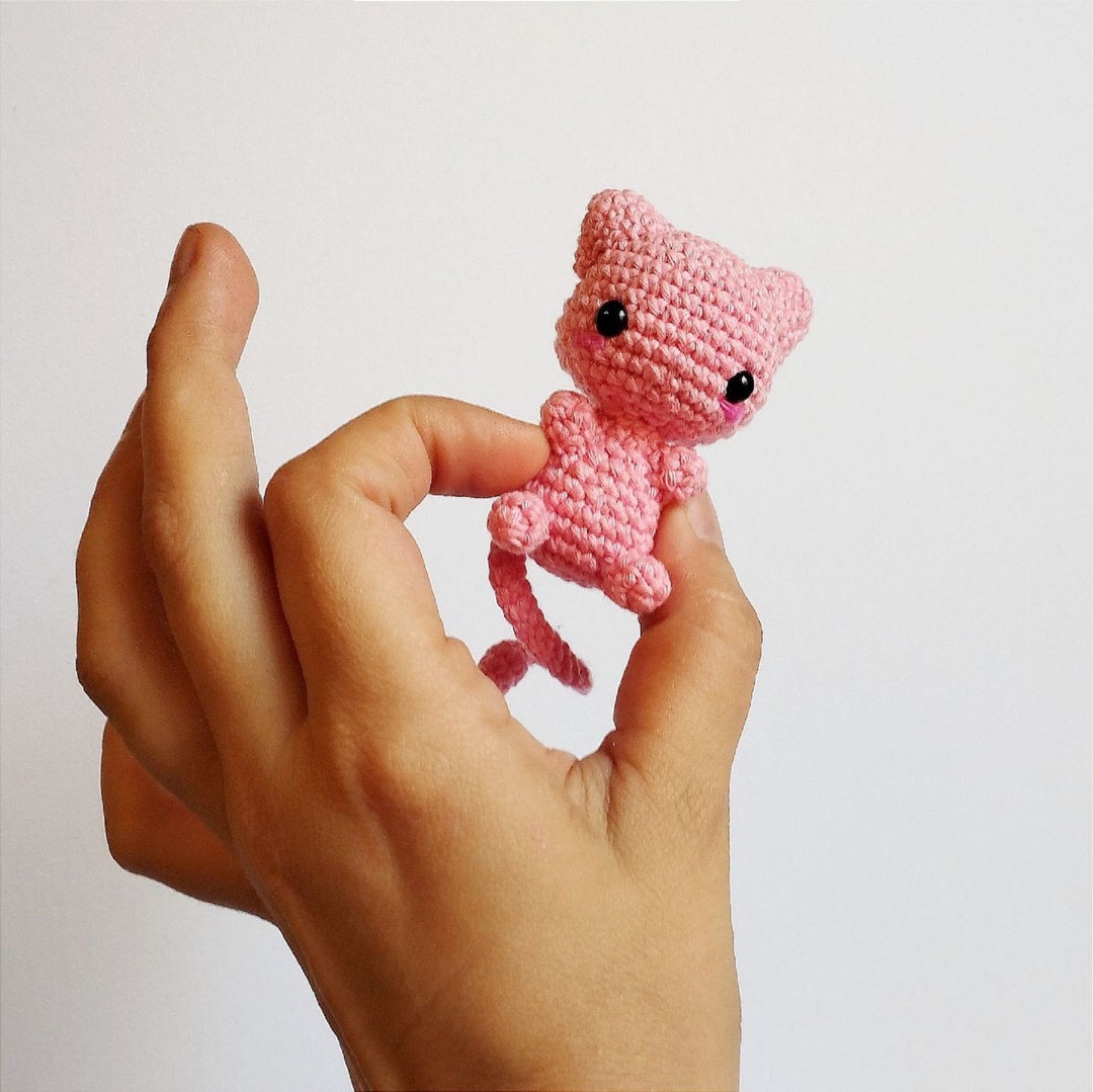 Little Pokemon Mew Keychain Crochet Doll Ganchillo Kawaii Mew - Etsy