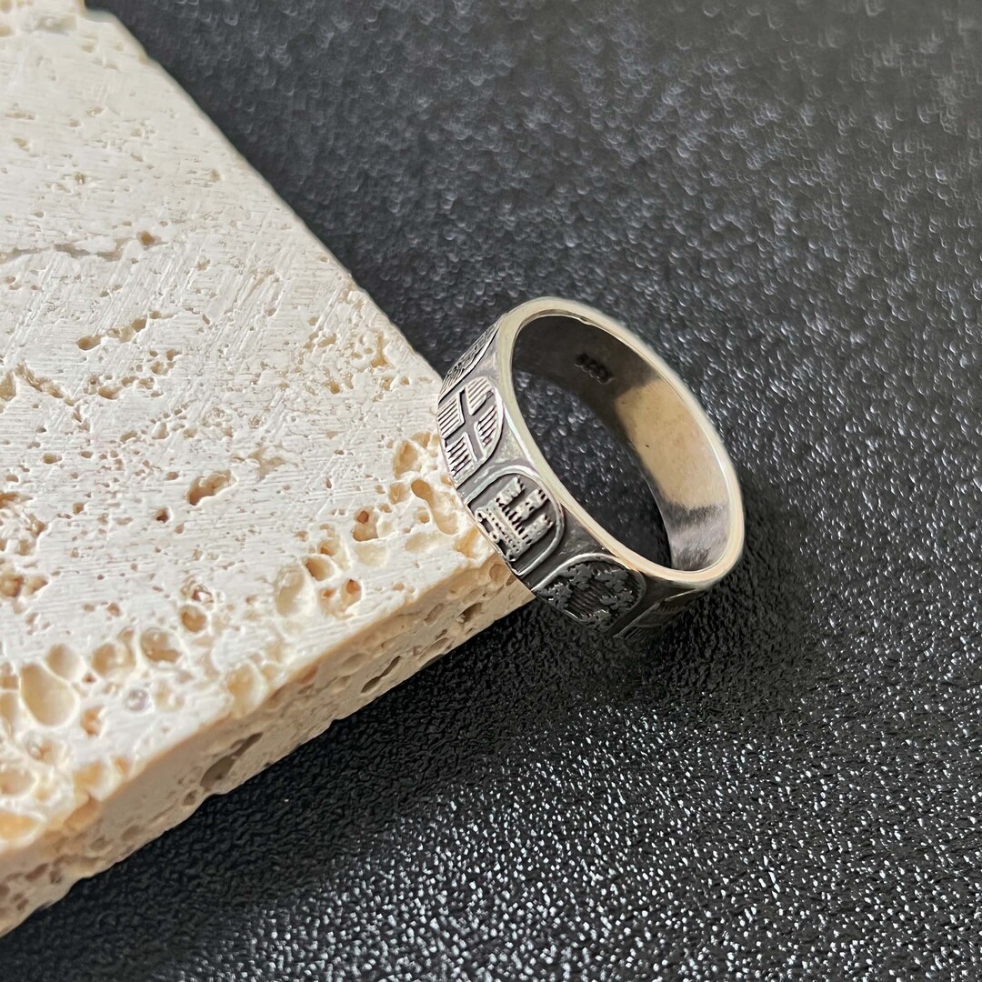 Men's Ringspersonal Vintage Ringssilver Coin Transformationaustrian 50 ...