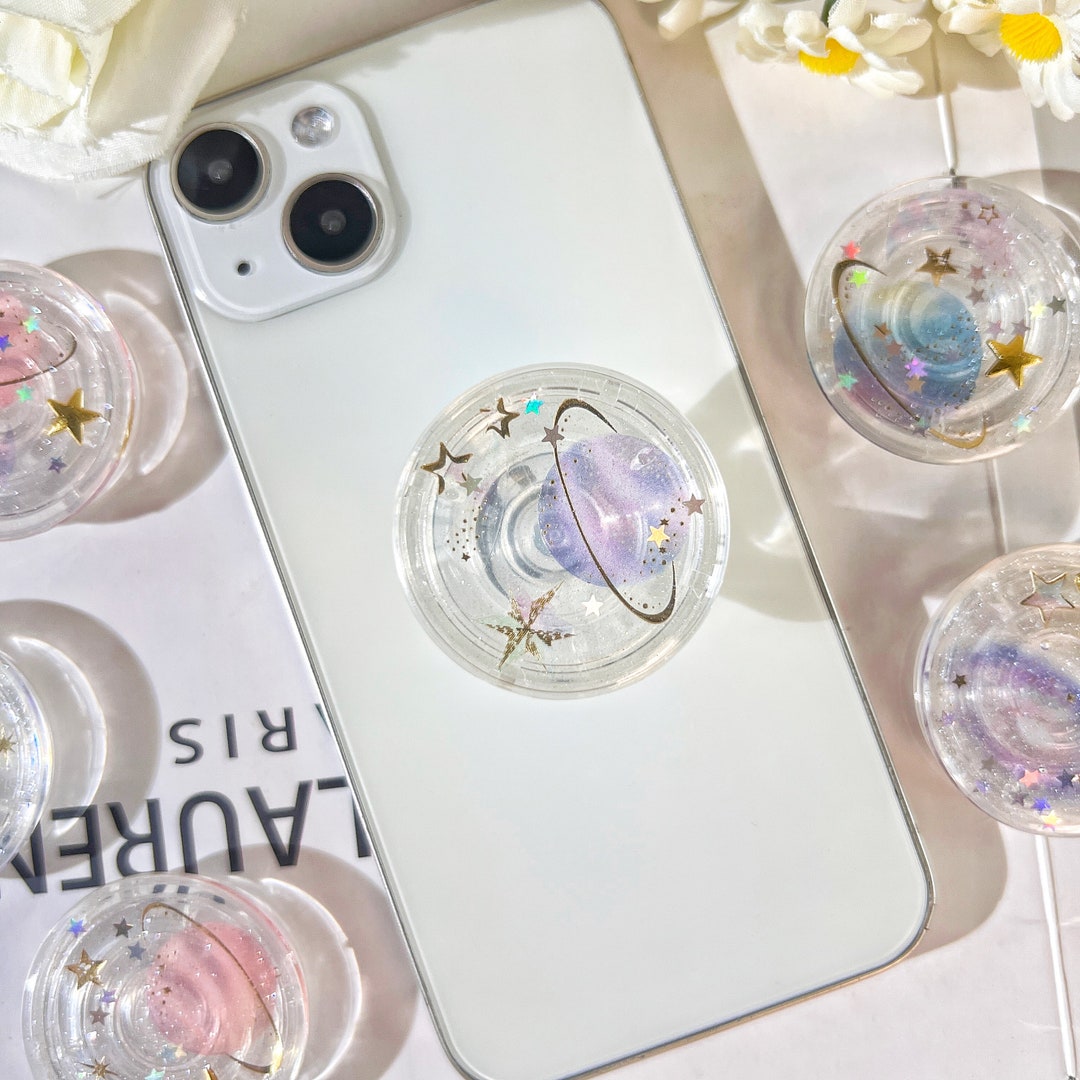 Transparent Round Mobile Phone Gripstarry Sky Lovers iPhone - Etsy